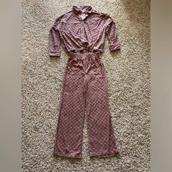 Millibon | Pants & Jumpsuits | Nwt Millibon Two Piece Terry Cloth Set ...